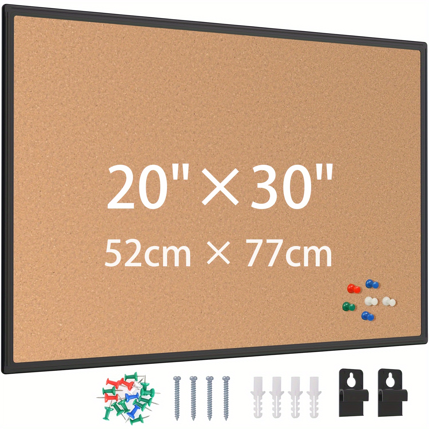 Bulletin Board 48 X 36/24x 36/20x 30 Black Wood Framed - Temu Canada