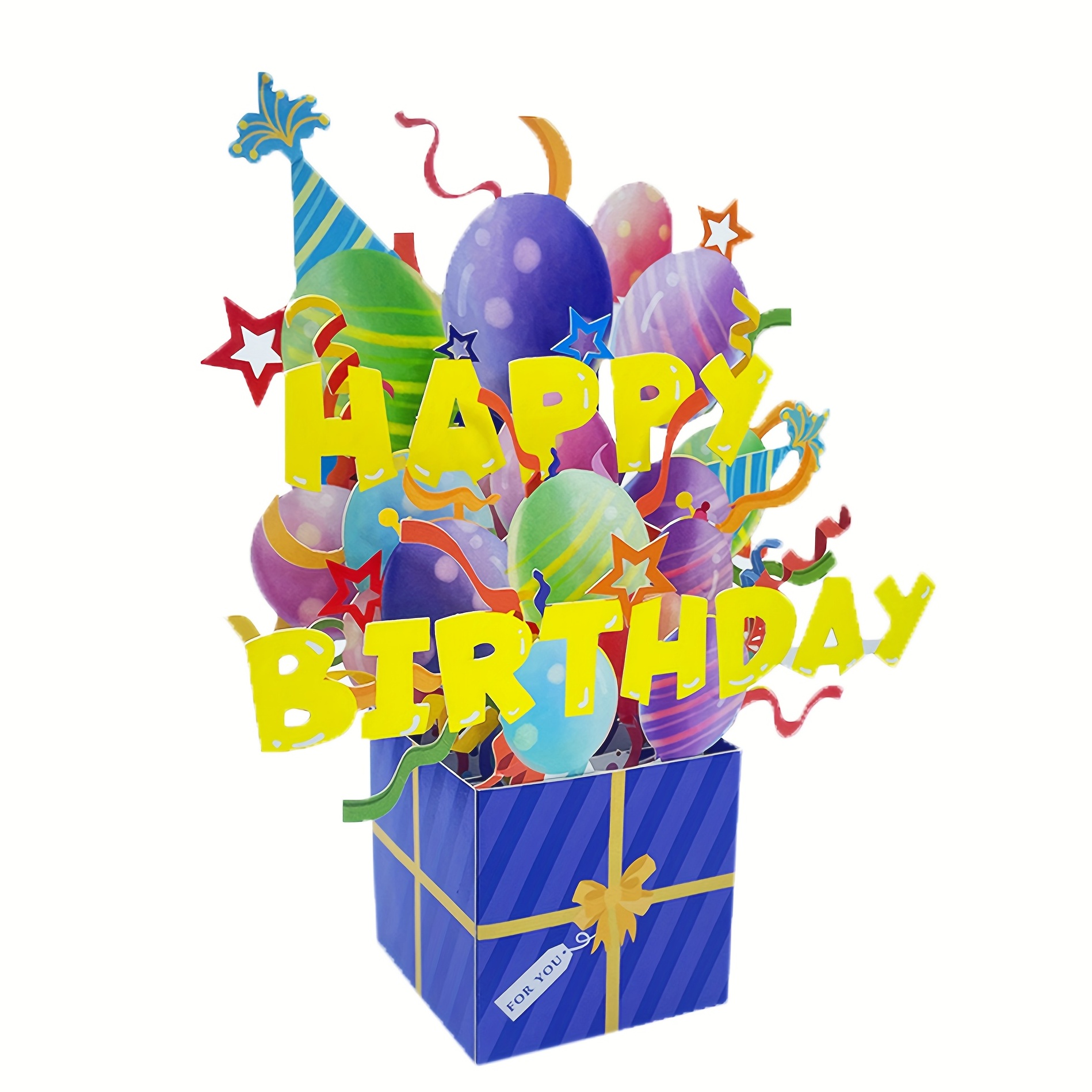 3d Pop up Happy Birthday Greeting Card With Envelope - Temu