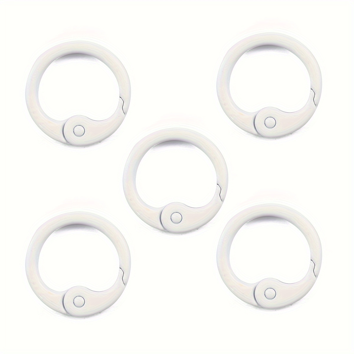 Colorful Round Opening Spring Buckle, Zinc Alloy Diy Keychain Ornament ...