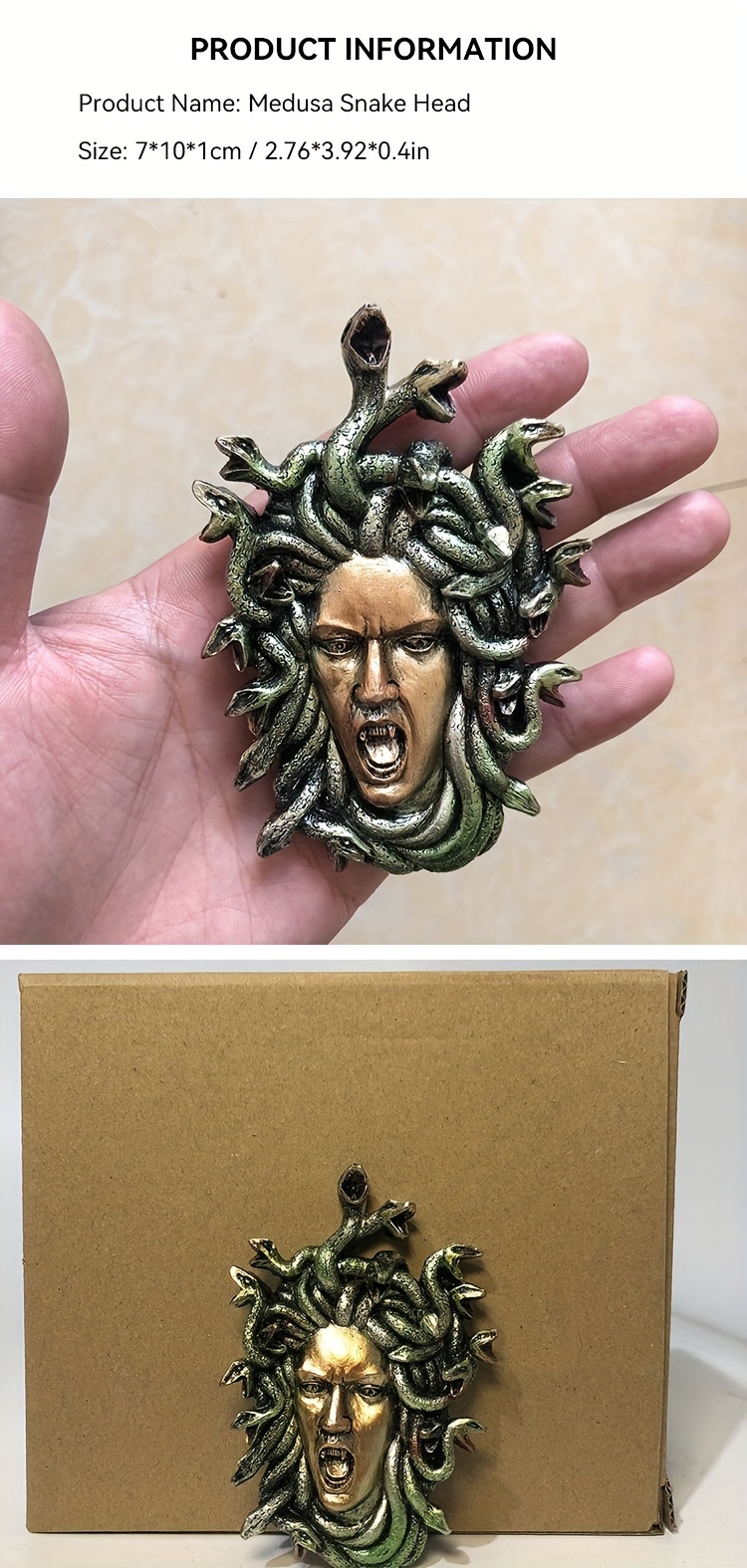 Greek Medusa Snake Head Wall Plaque Resin Wall Sculpture - Temu Australia