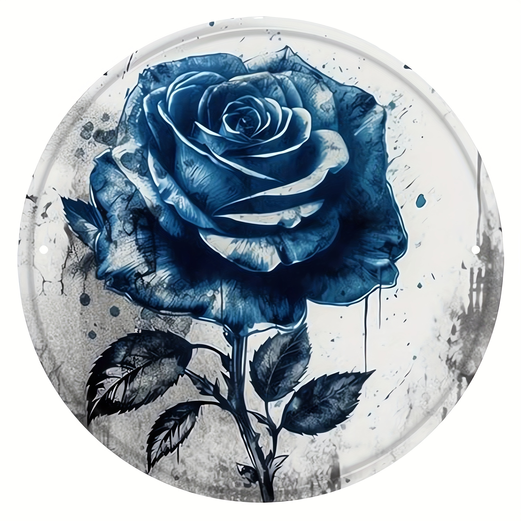 1pc Vintage Round Metal Wreath Sign Metal Iron Wreath Sign - Temu New ...