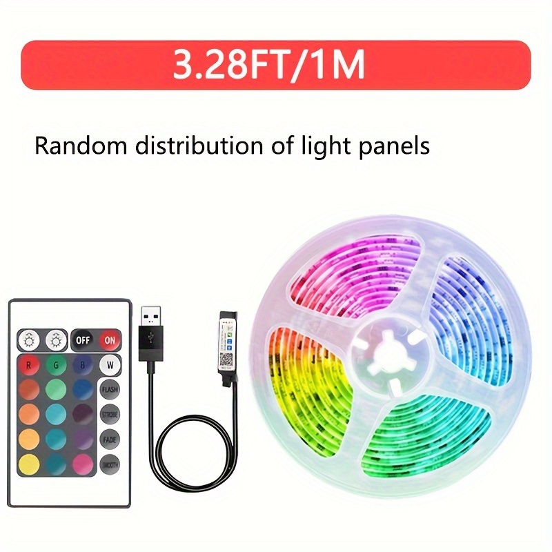 5v Rgb2835 Led Strip Lights Tv Led Backlight Usb Rgb Strip - Temu ...