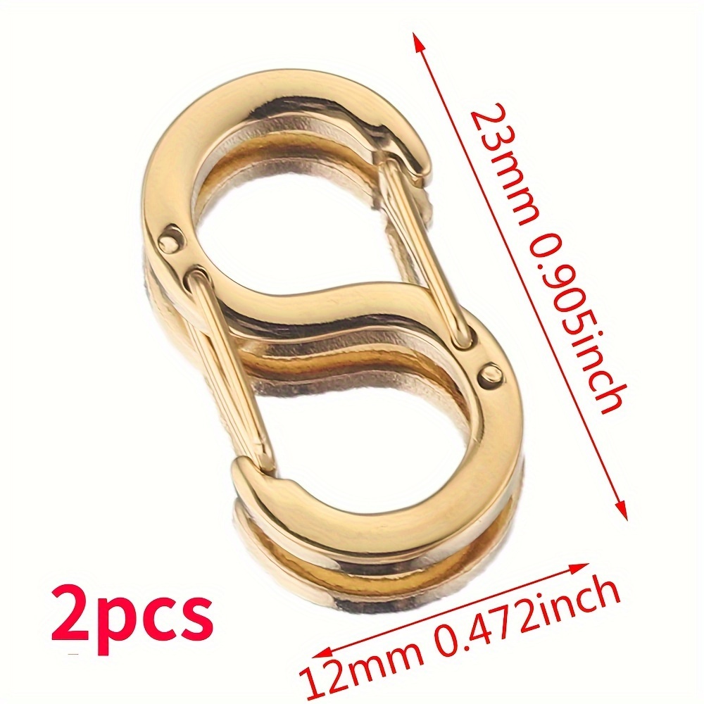 Stainless Steel Chic Letter S Buckle Golden Lobster Clasps - Temu ...