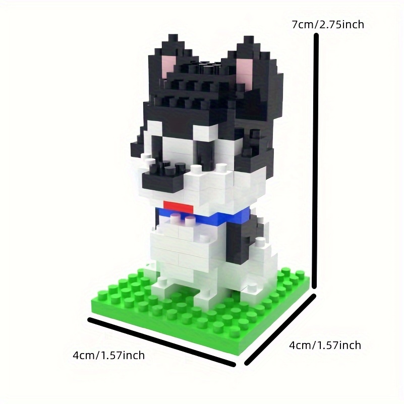 Animal Dog Building Blocks Model Diy Assembled Building Block Toys ...