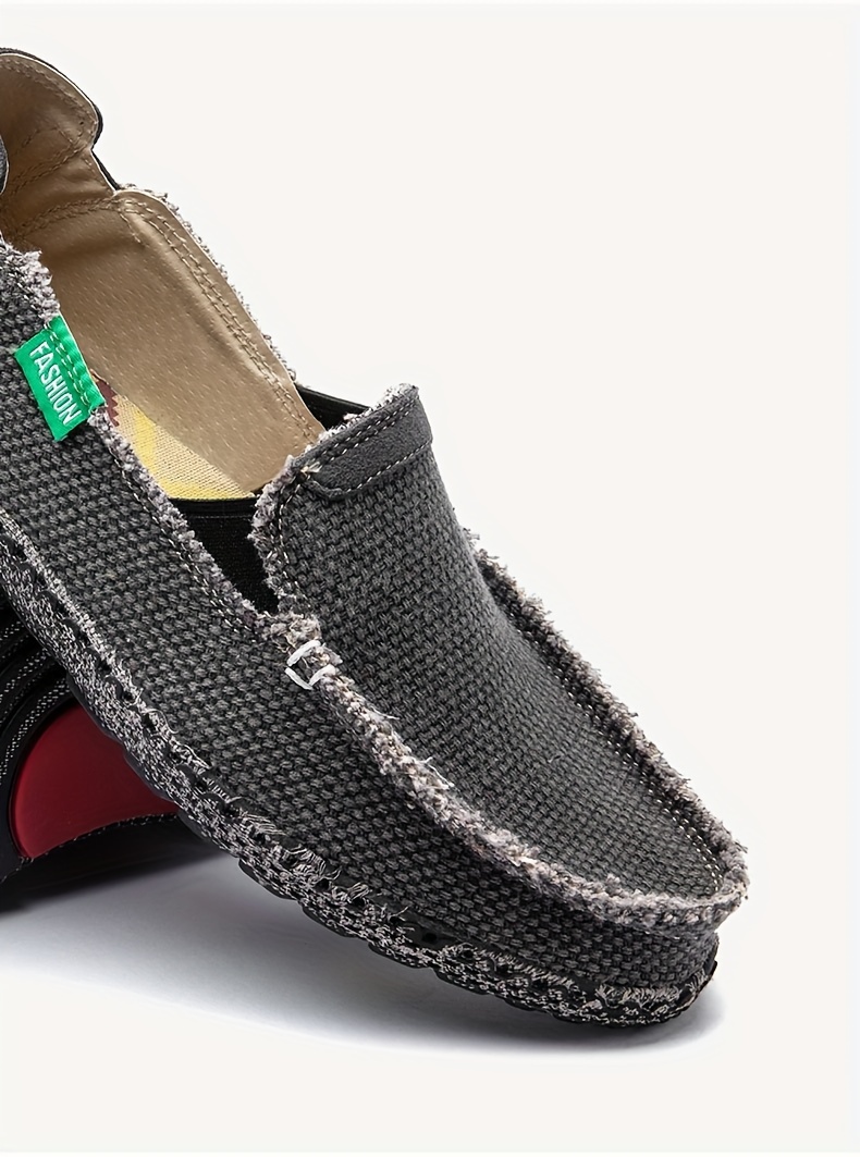 Mens Denim Casual Slip On Loafers Flat Shoes - Men's Shoes - Temu