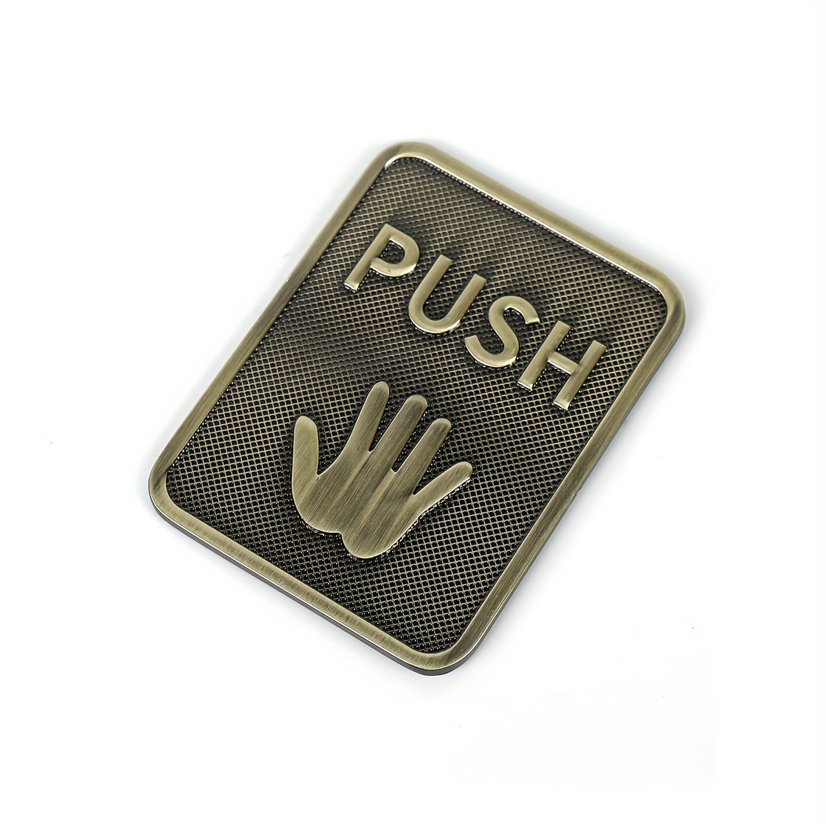 Zinc Alloy 3d Metal Door Sticker Identification Tag Push - Temu Australia