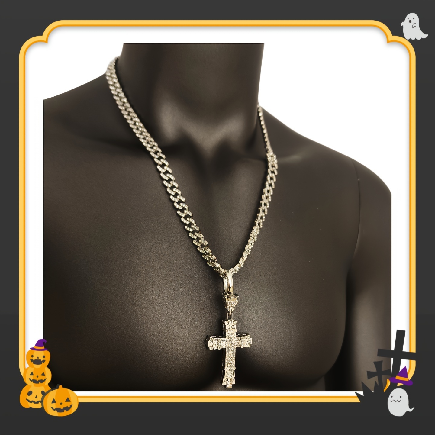 Crown Hanging Head Wide Necklace Men - Temu United Kingdom
