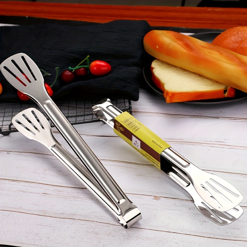 Pinzas Alimentos Inoxidable De 1 Pieza, Pinzas Pan Freír , Herramienta ...