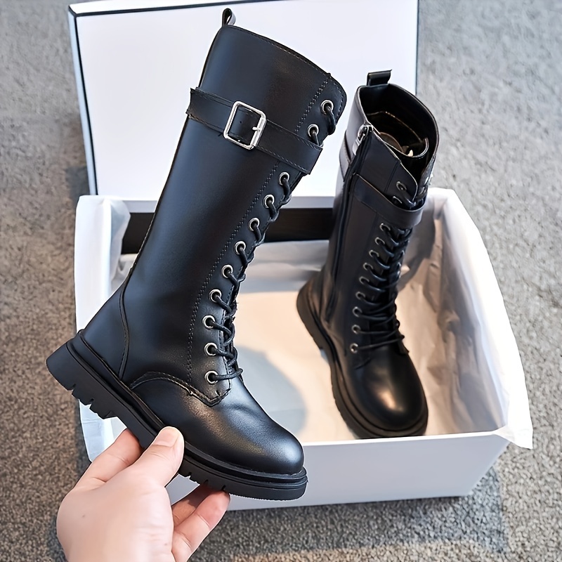 Trendy Cool Boots Zipper Girls Lightweight Non Slip Boots - Temu Ireland