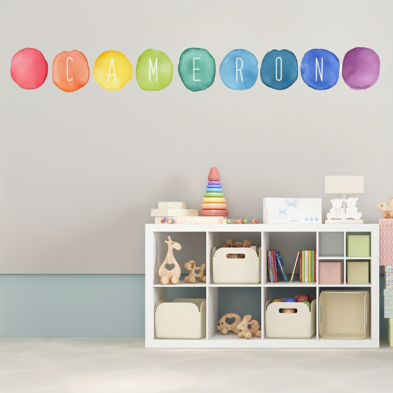 Creative Watercolor Wall Sticker Colorful Letter Slogan - Temu New Zealand