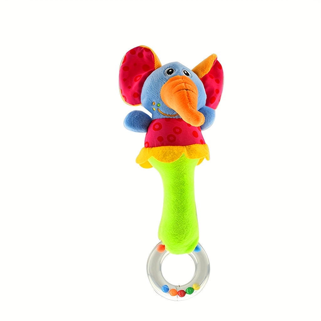 Baby Toy Hand Rattle Baby Soothing Rattle Animal Plush Toy - Temu Australia