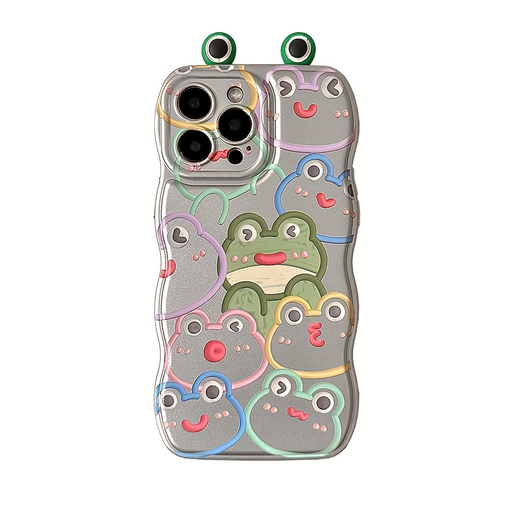 Air Cushion Wavy Silvery Full Screen Frog Telefoonhoesje - Temu Netherlands