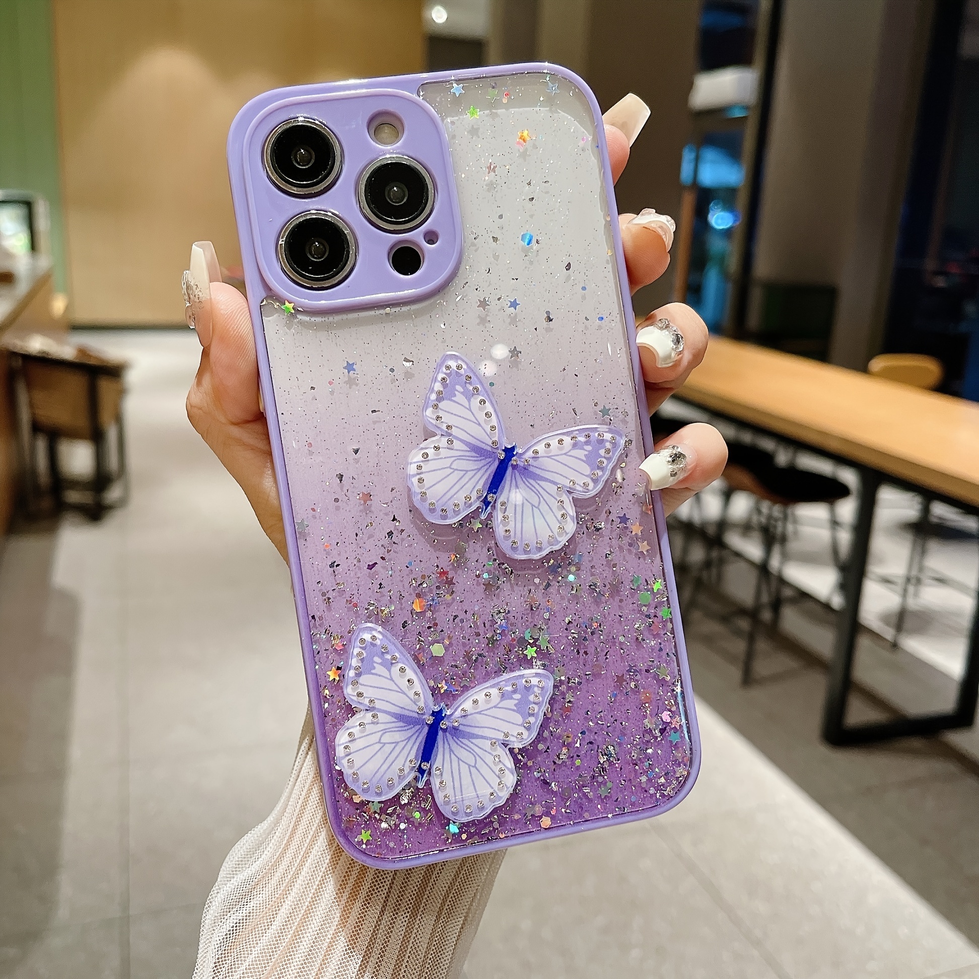 Precision Hole Artificial Diamond Double Butterfly Fashion - Temu Australia