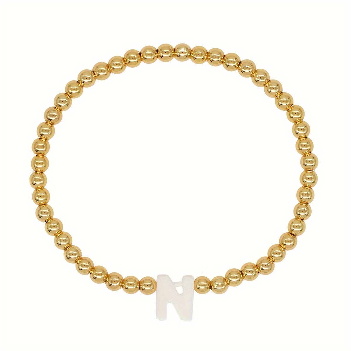 26 Shell English Letter Pendant Beaded Bracelet Bohemian - Temu United ...