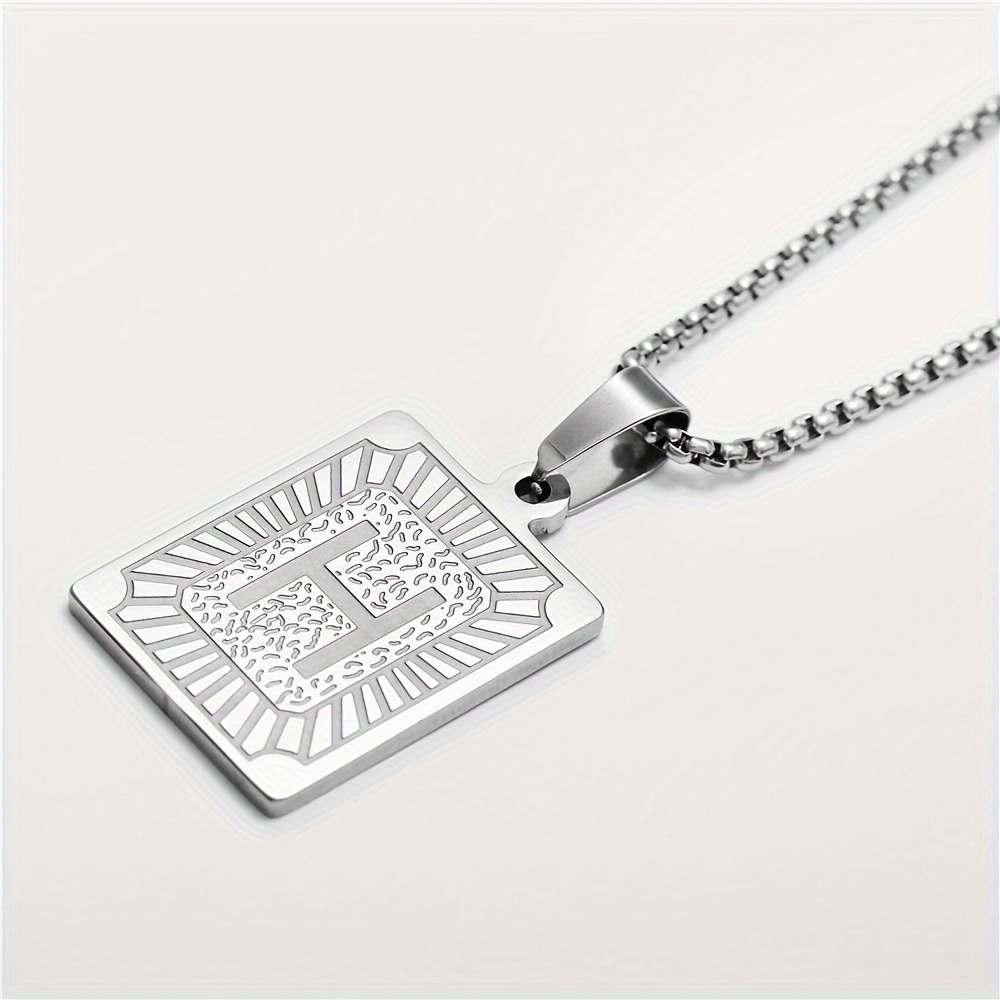 26 English Letter Decor Pendant Necklace Clavicle Chain - Temu United ...