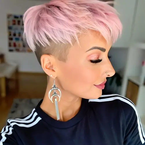 Gradient Pixie Cut Wig Synthetic Straight Layered Hair Wig Temu