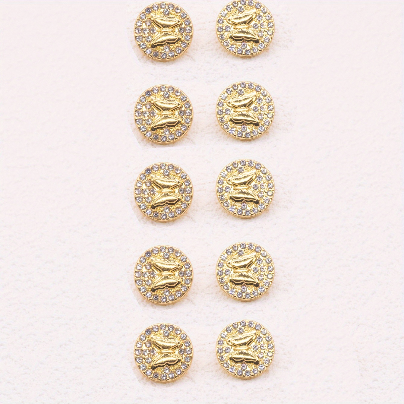 Full Rhinestone Shirt Hand Sewing Buckle Center Butterfly - Temu New ...