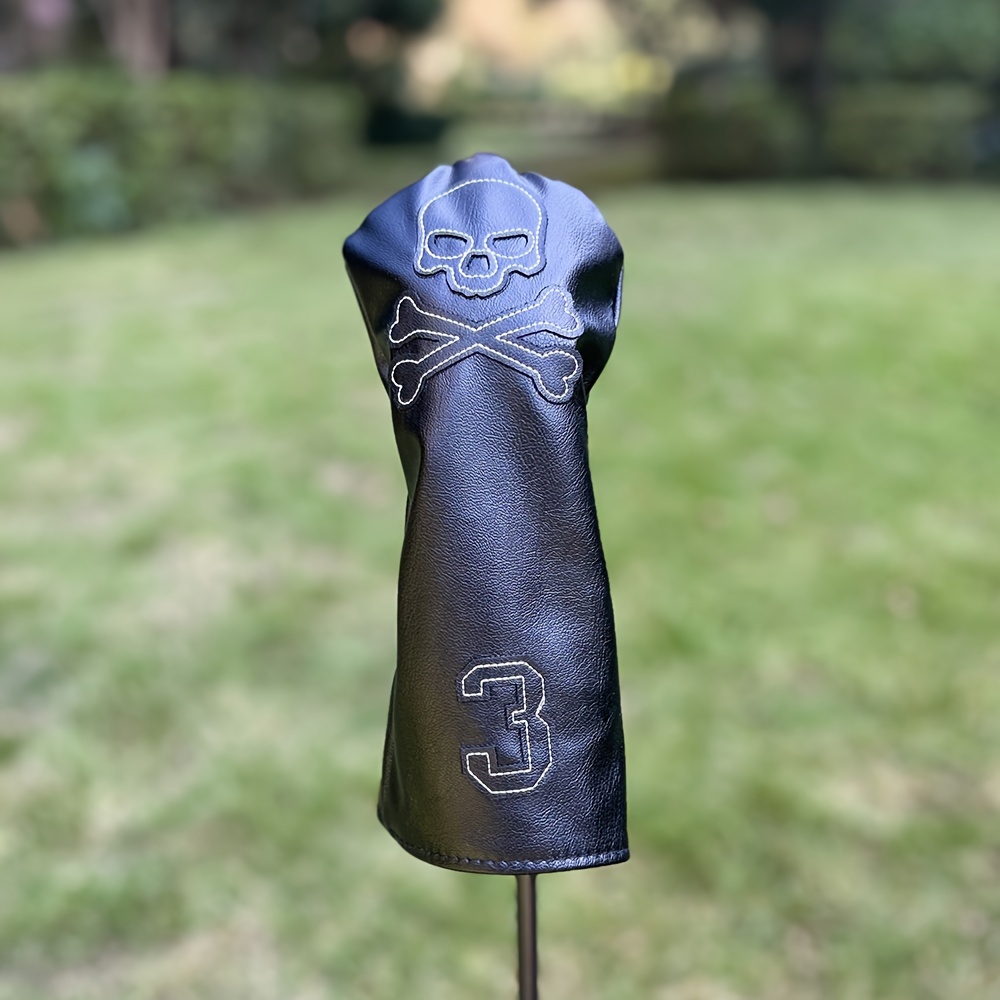 Fashionable Skull Pattern Golf Club Headcover No. 1 No. 3 - Temu United ...