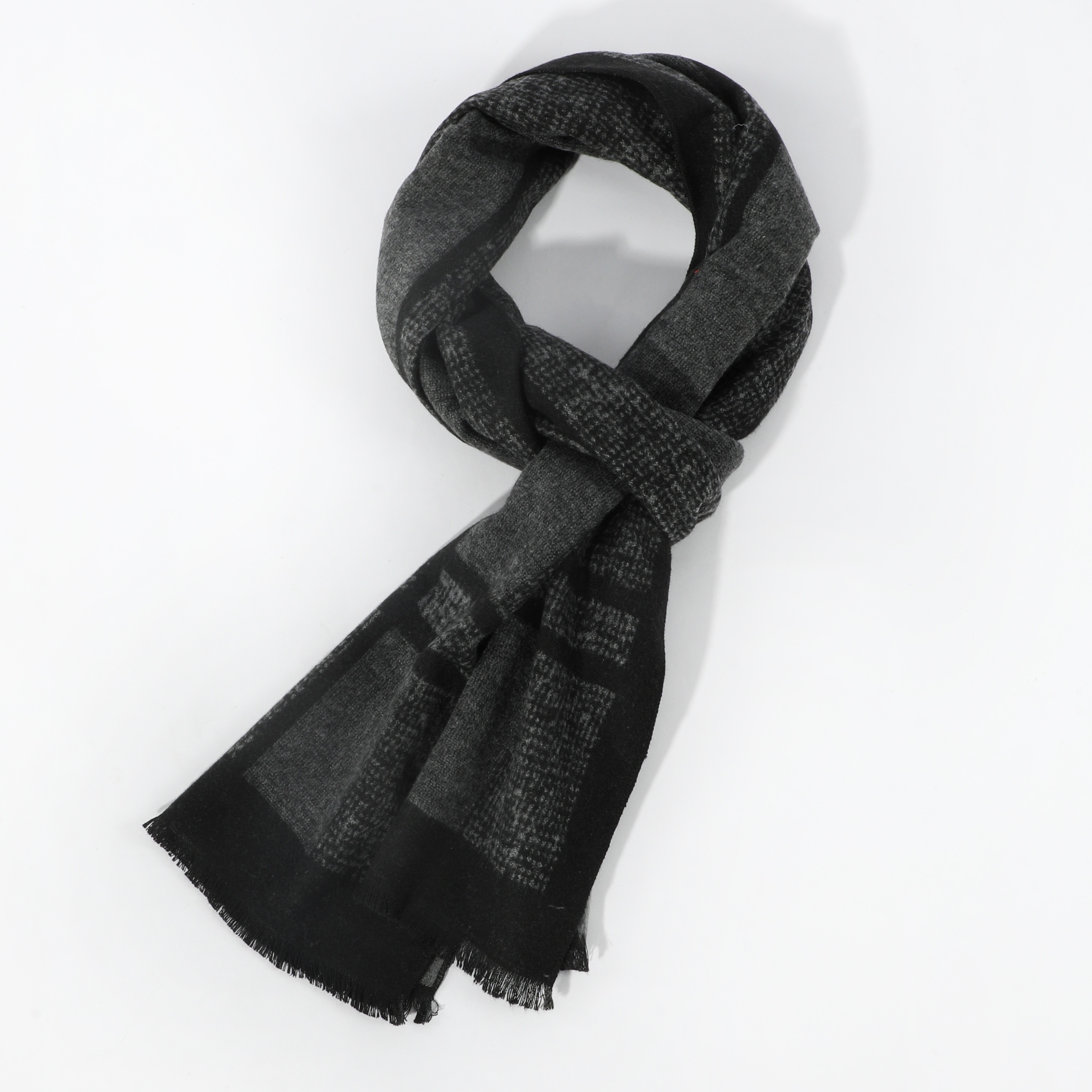 Men's Fashion Business Style Color Block Striped Warm Scarf - Temu Canada