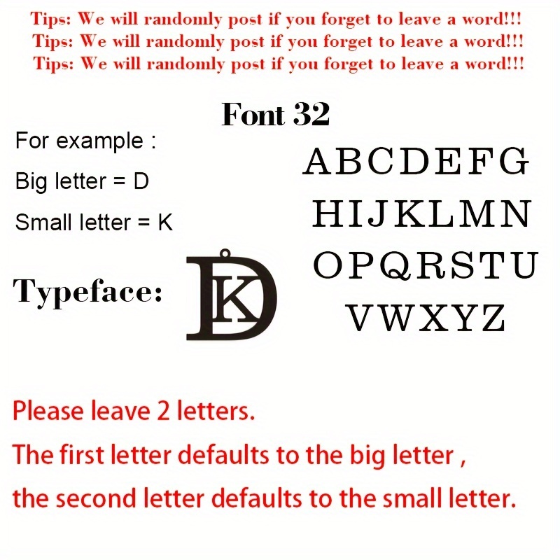 Customized Initial Two Letter Necklace Creative Monogram - Temu Portugal