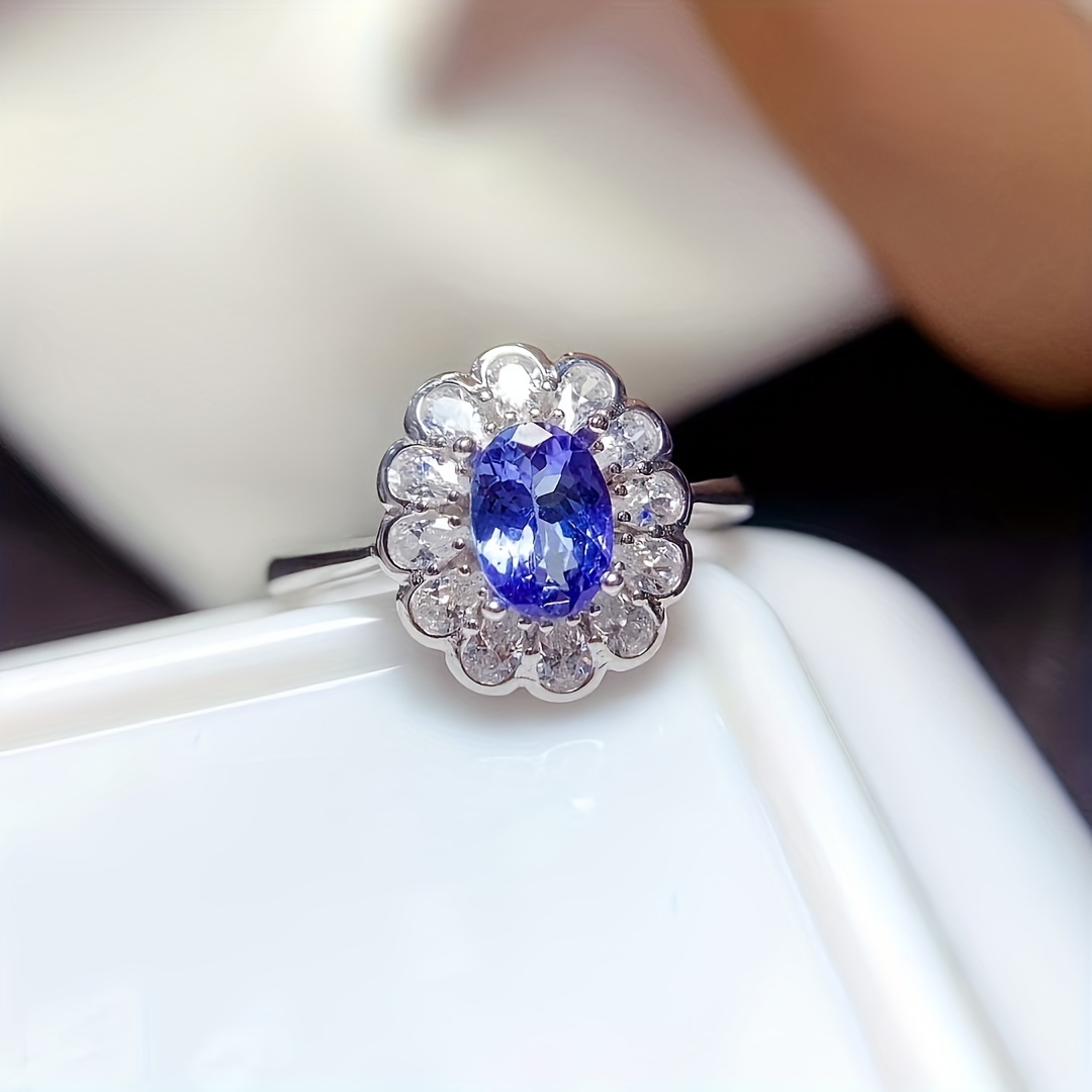 Fashion Gorgeous Men's Ring Inlaid Synthetic Gemstone Ring - Temu ...