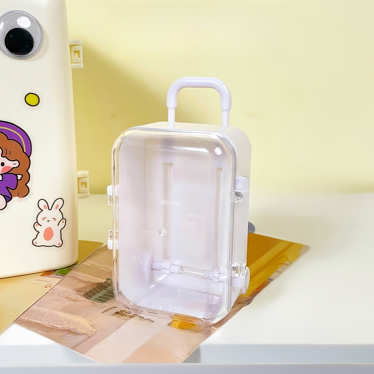 creative mini trolley box storage box simple movable luggage - {region ...