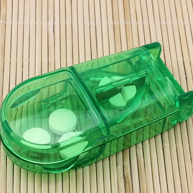 קופסת אחסון לפצל גלולות 1 יחידה, ארגונית לחותך טבליות לרפואה, מארז ...