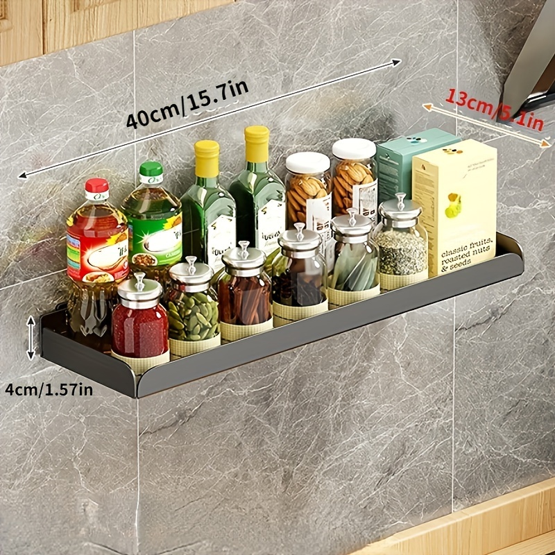 1pc Stainless Steel Rack Punch Free Storage Rack Removable - Temu Canada