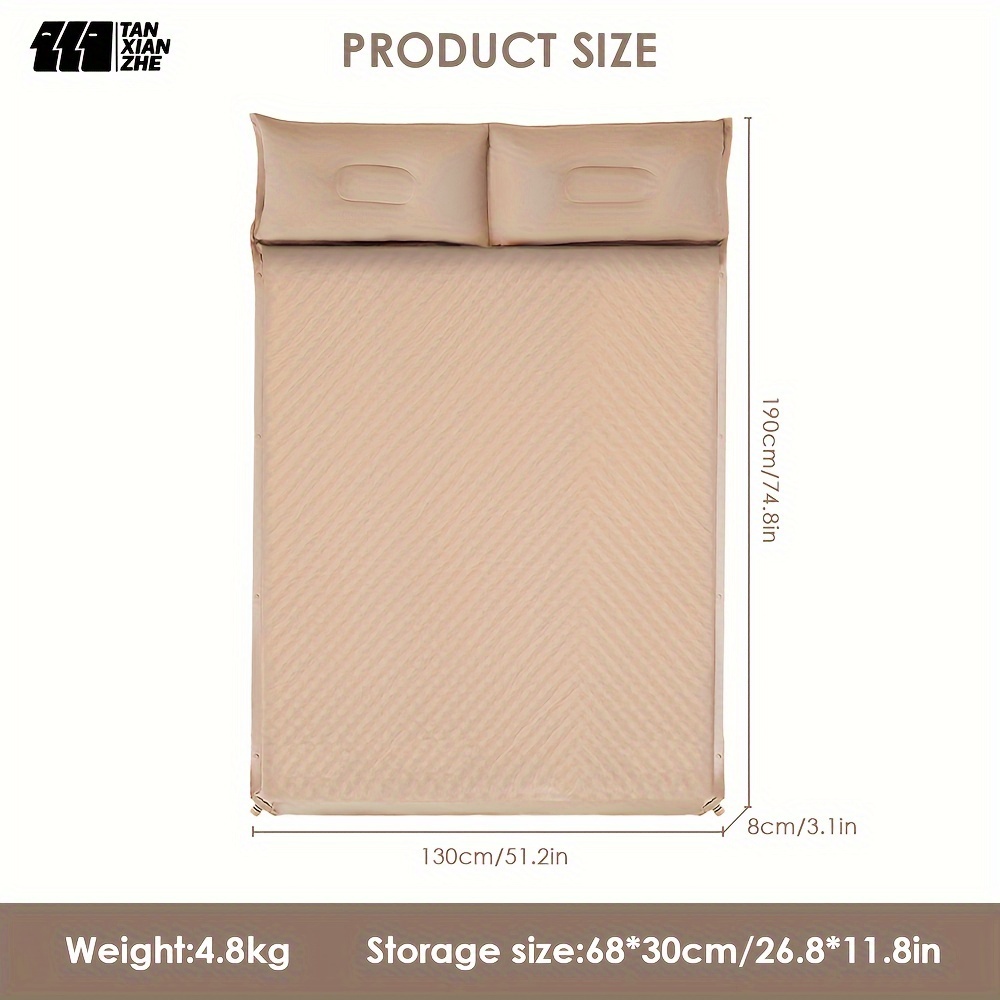 Portable Inflatable Mattress Automatic Air Cushion Bed Single Sleeping ...