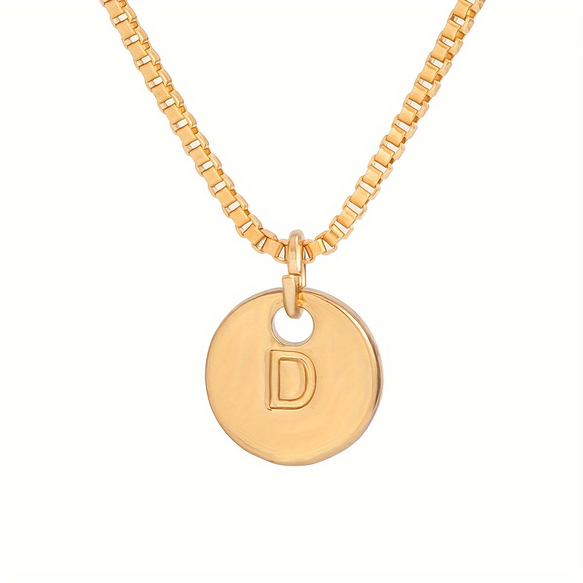 Golden English Initial Letter Necklace Elegant Exquisite 26 - Temu Denmark