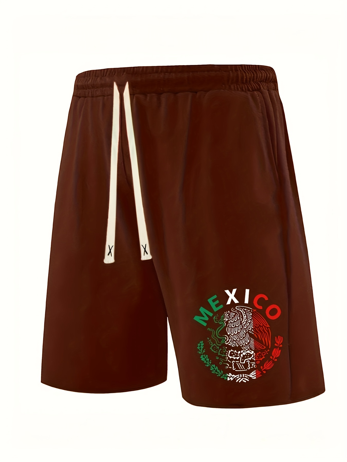 Plus Size Men's Mexico Pattern Graphic Print Shorts Summer - Temu Canada