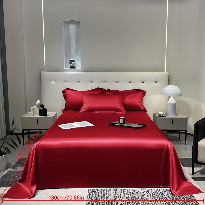 Red sheets queen store