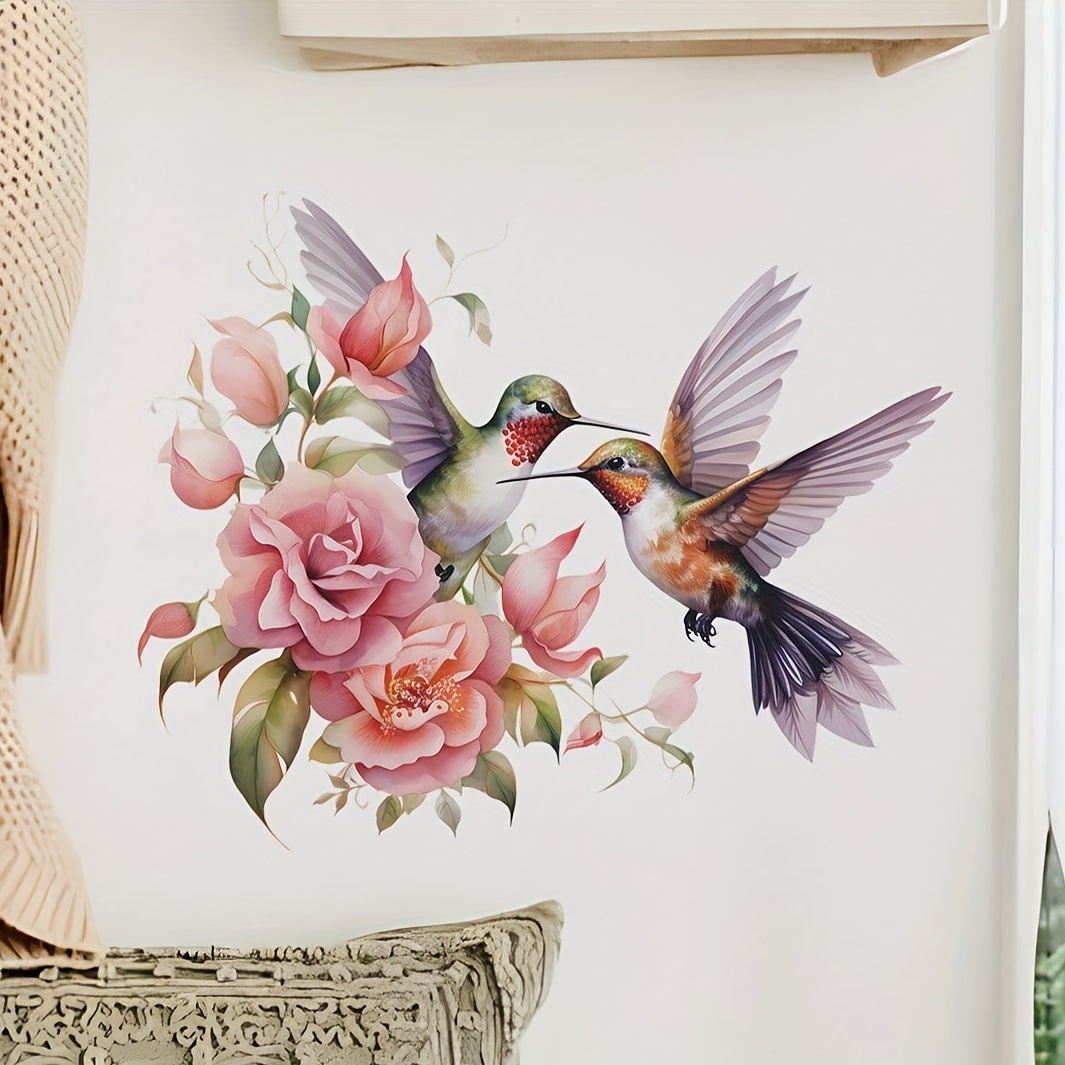 wall stickers flowers trees birds removable waterproof vinyl - Temu New ...