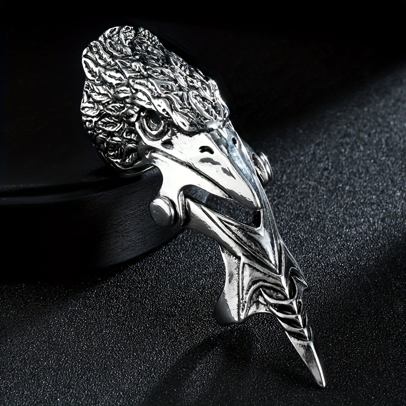 Gothic Punk Skull Finger Ring Eagle Claw Ring Jewelry Party - Temu Ireland