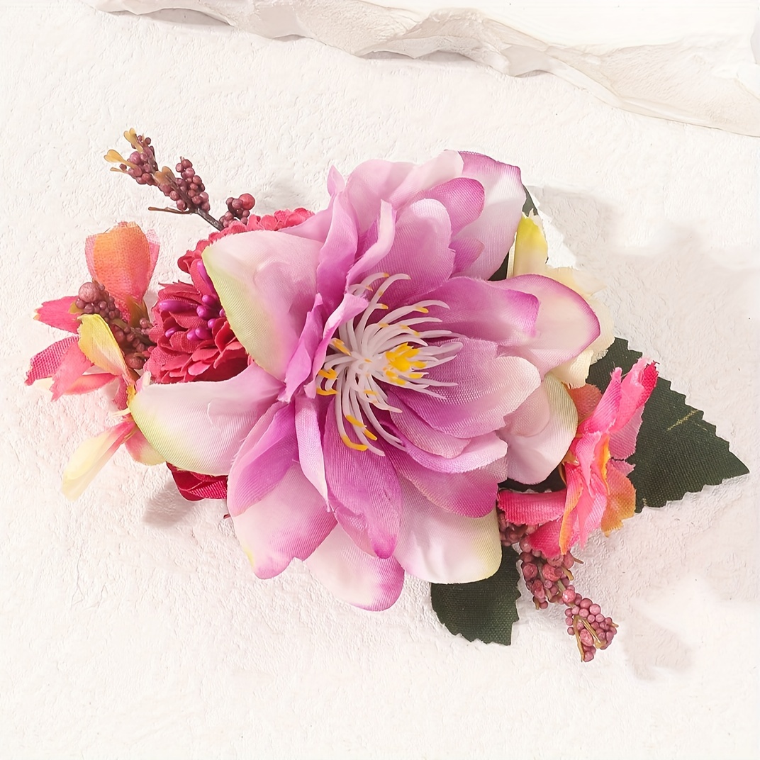 Simulation Flower Hair Clips Duck Billed Clips Side Clips - Temu United ...