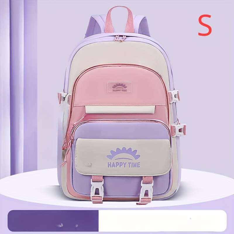 Kawaii Trendige Preppy schultasche Colorblock rucksack - Temu Germany
