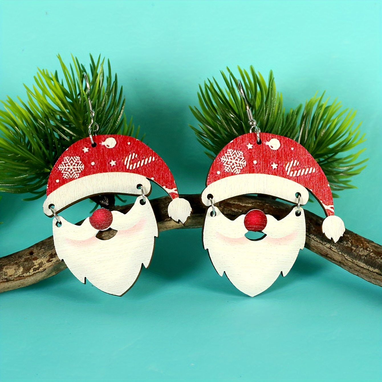 Boucles D'oreilles Pendantes En Forme Père Noël Bijoux En - Temu France