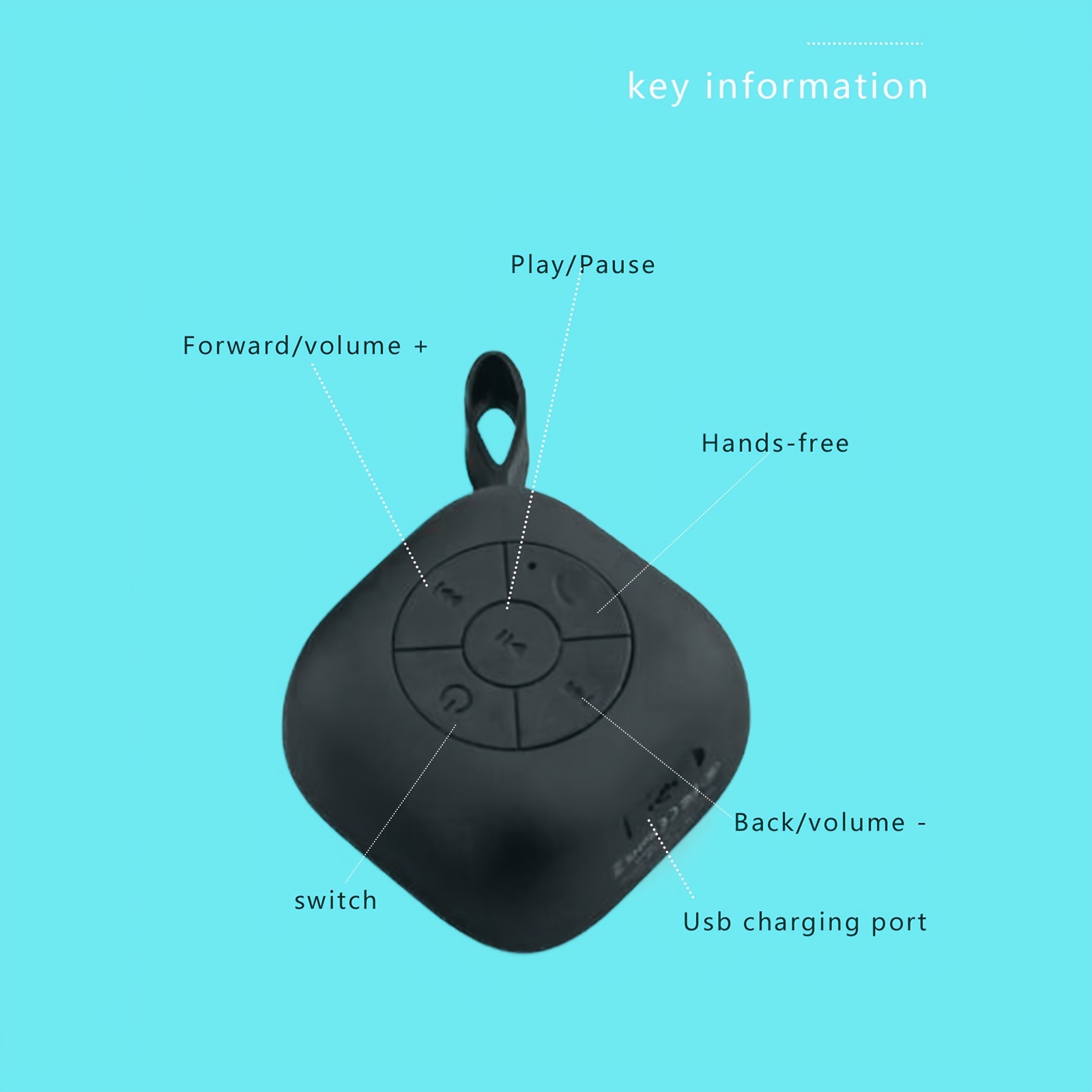 Mini Cube Wireless Speaker Usb Charging Port Music Player - Temu