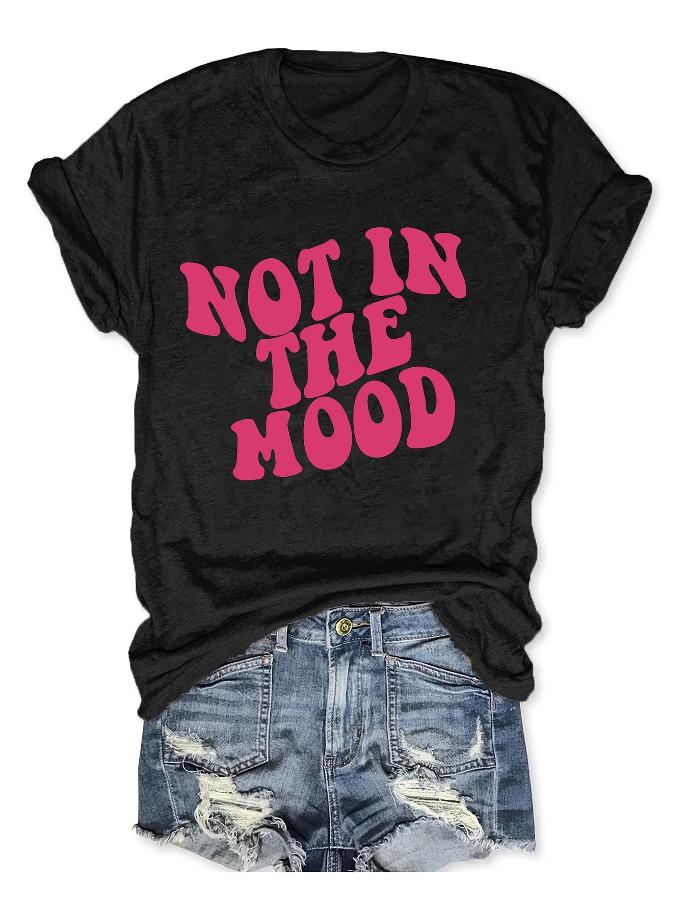 letter print t shirt casual short sleeve crew neck top - Temu Australia