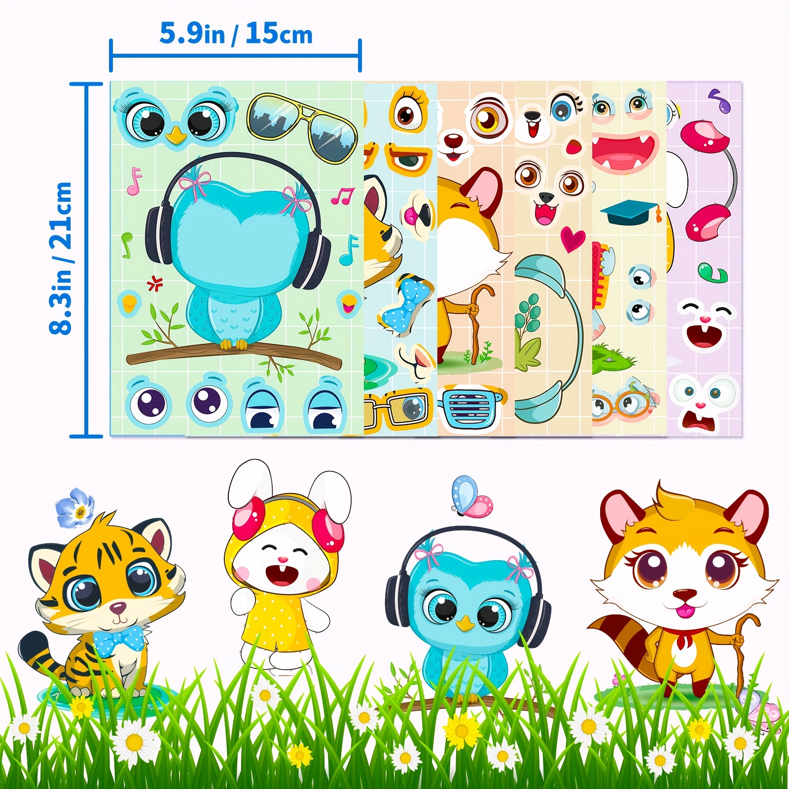 New Educational Toys Creative Handmade Cartoon Stickers - Temu Australia
