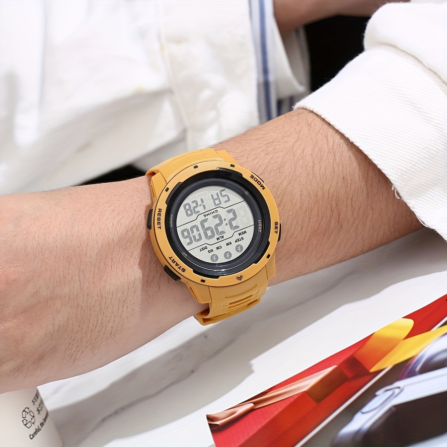 Led Round Large Screen Multifunctional Luminous Watch Date - Temu Denmark