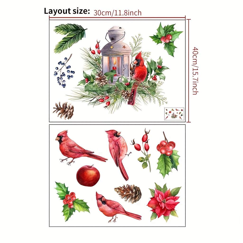 Cardinalis Cardinalis Window Sticker Pvc Self adhesive - Temu United ...