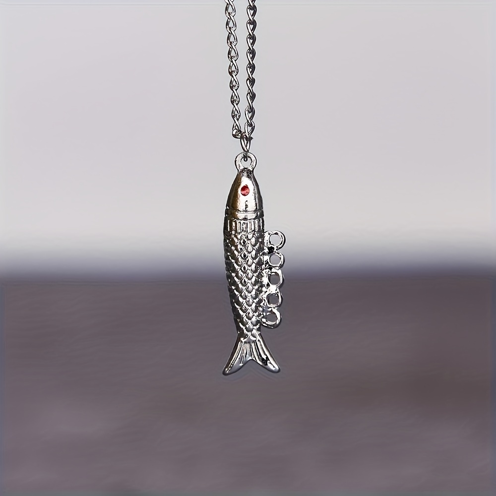 1pc Herren Retro Cartoon Fisch Form Mode Anhänger Halskette - Temu ...