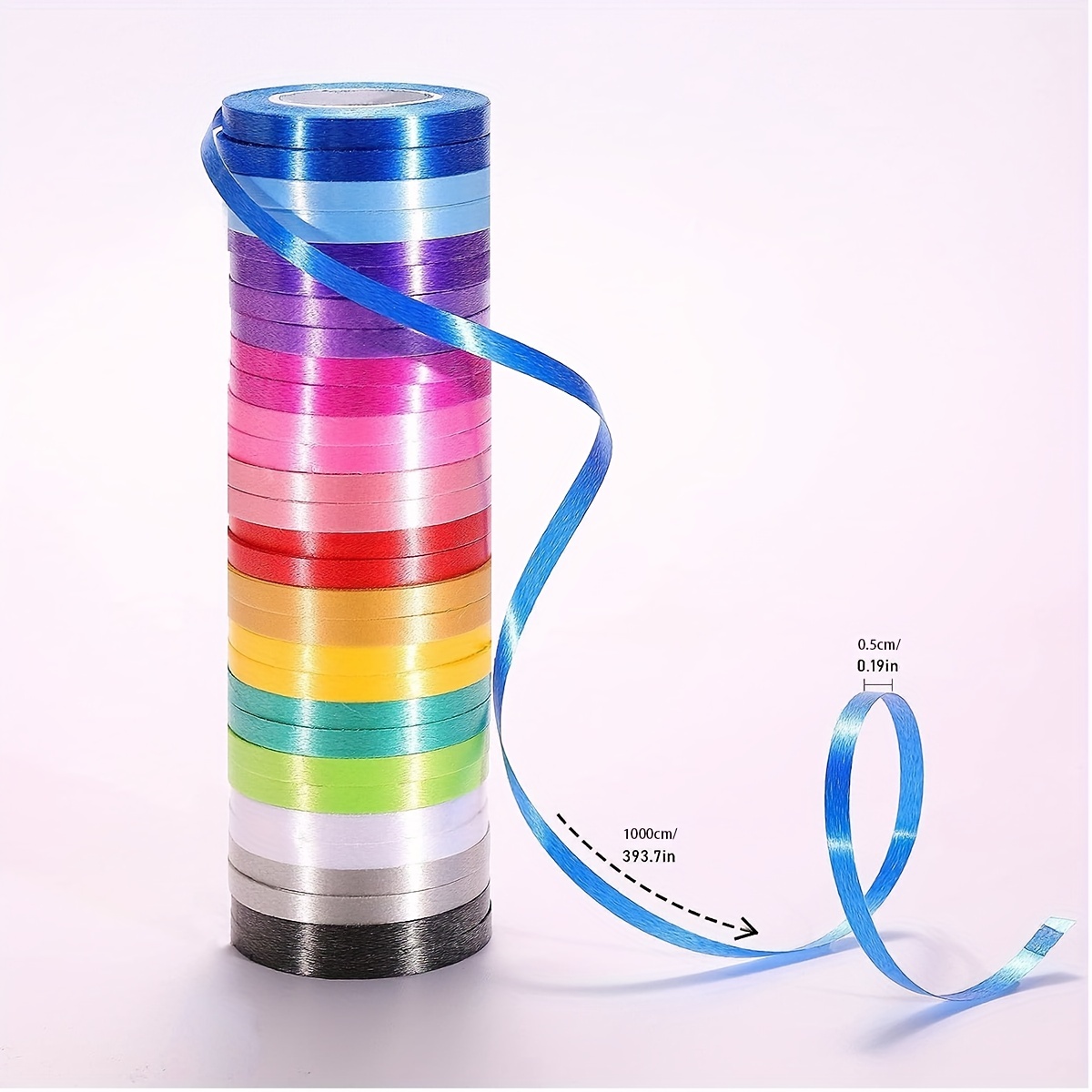 15 Colors Total Length 300 Meters Ribbons Balloon - Temu United