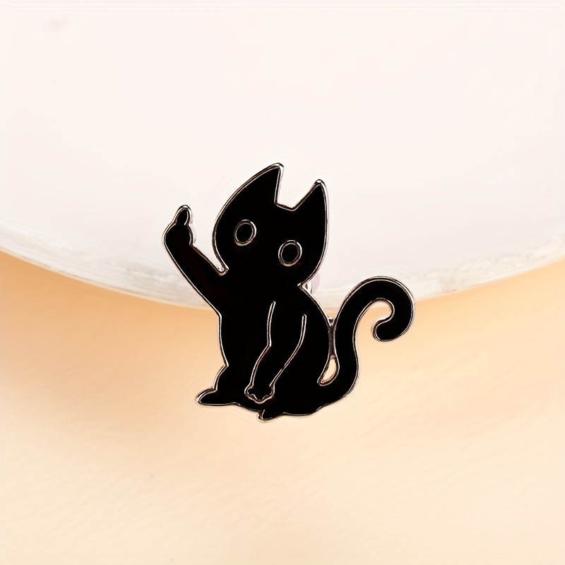 Cartoon Cute Animal Brooch Yellow Duck Rabbit Black Cat - Temu Ireland