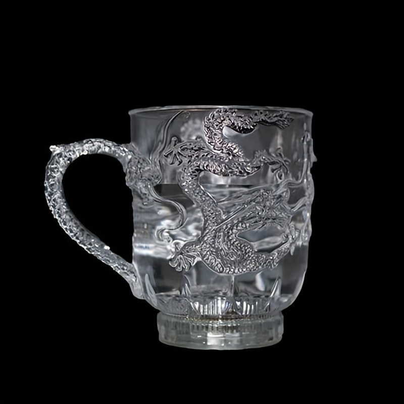 Dragon Light Cup Led Plastic Beer Cup Embossed Dragon - Temu