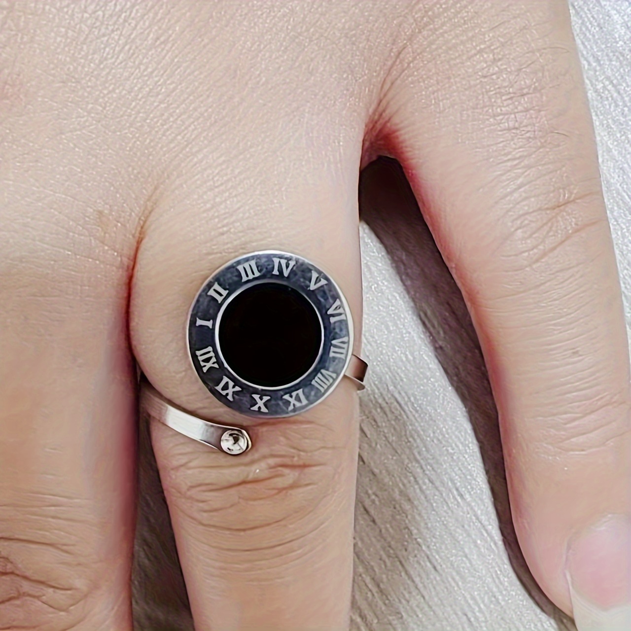 Stunning Retro Black Golden Stainless Steel Ring Perfect Men - Temu ...