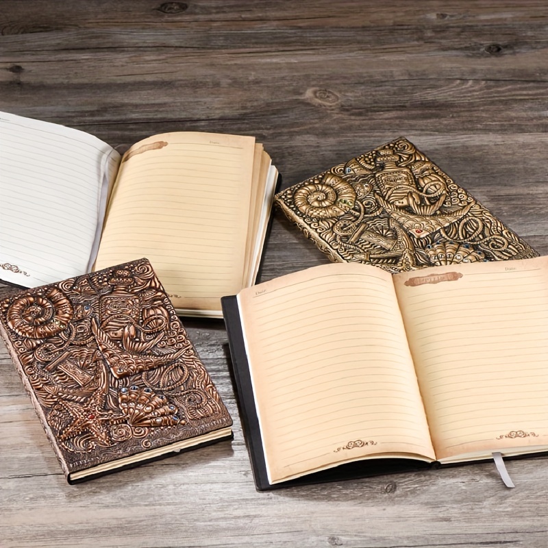 Embossed Notebook A5 Paper Hand Ledger Bringing - Temu