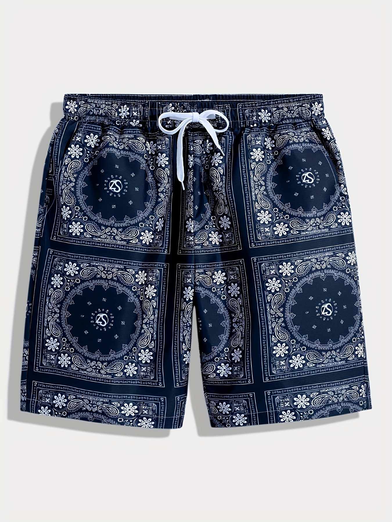 Men's Paisley Graphic Beach Shorts Trendy Breathable Comfy - Temu Canada