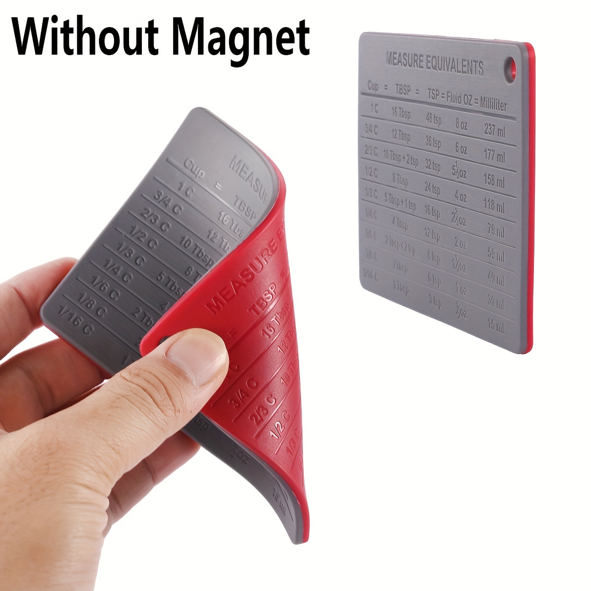 Stainless Steel Measurement Conversion Chart With Magnet - Temu Ireland